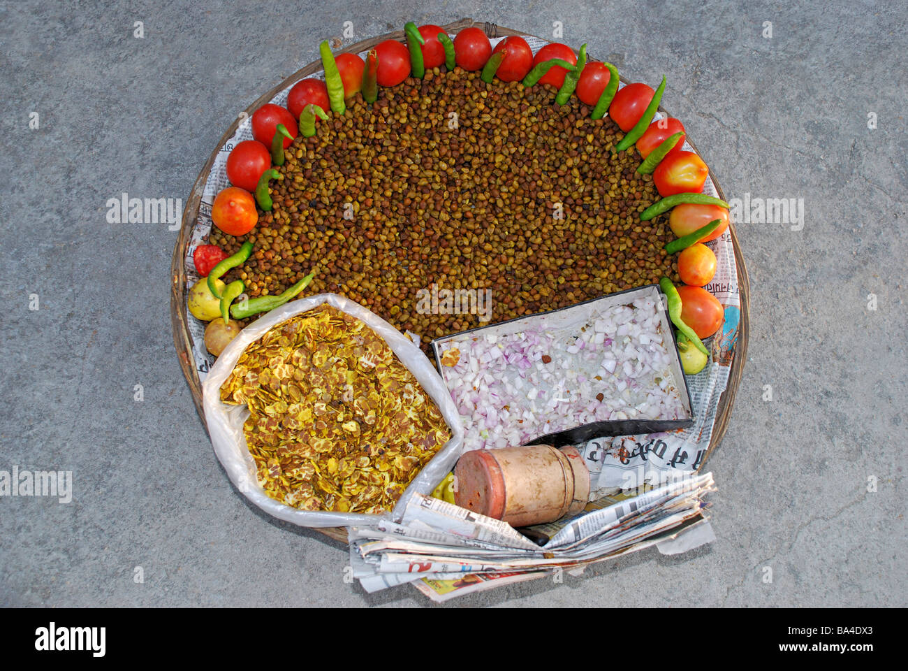 Close up Chana Jor Garam (Type of Indian fast food), Mount Abu ...