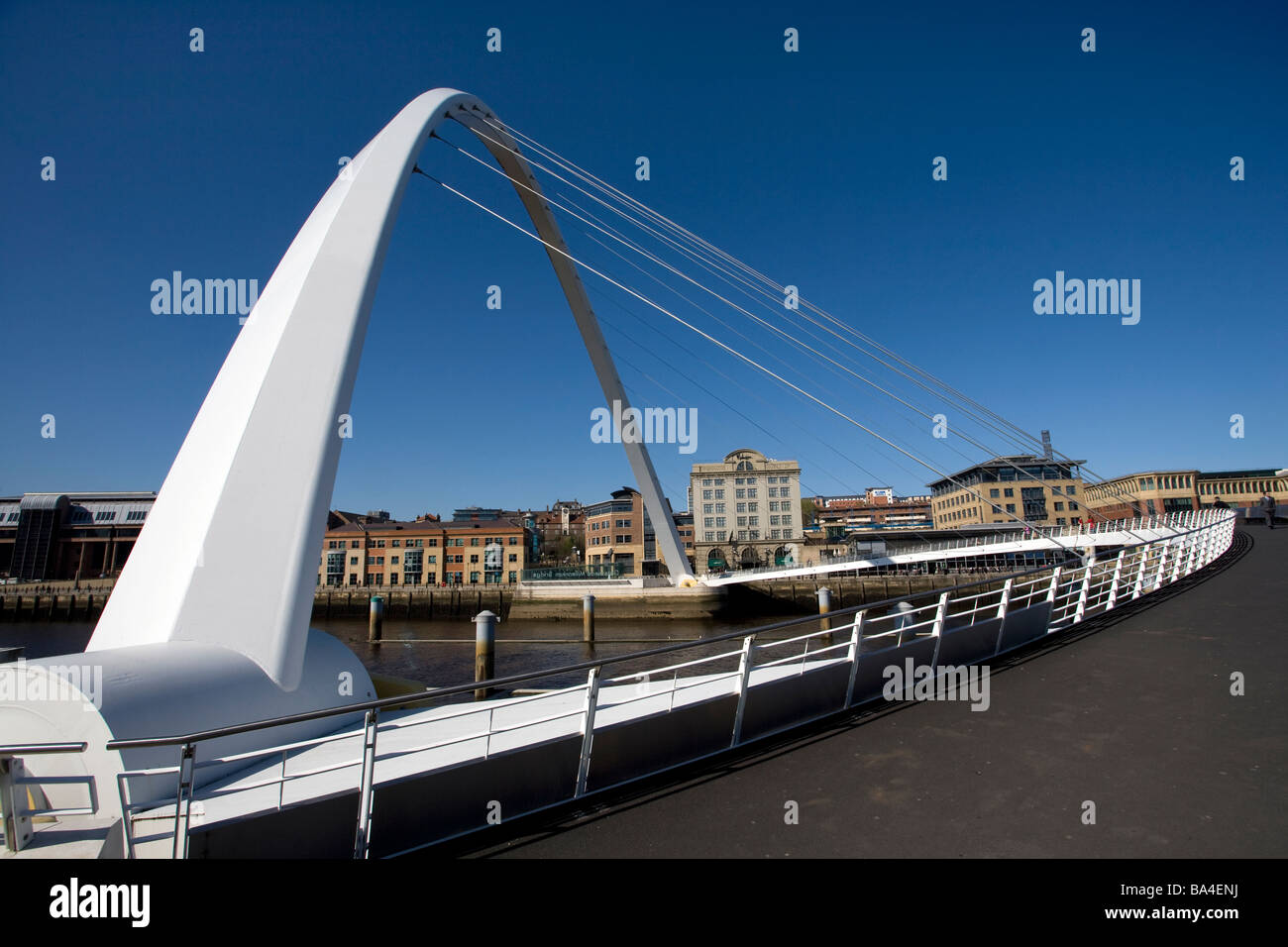 Millennium Bridge, Newcastle, Tyneside, Gateshead, England Stock Photo ...