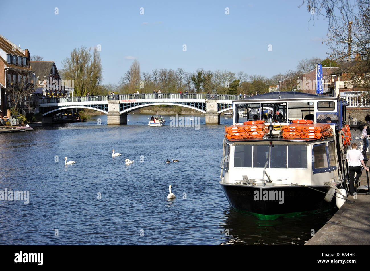 River Thames Cruise, River Thames, Windsor, Berkshire, England, United ...