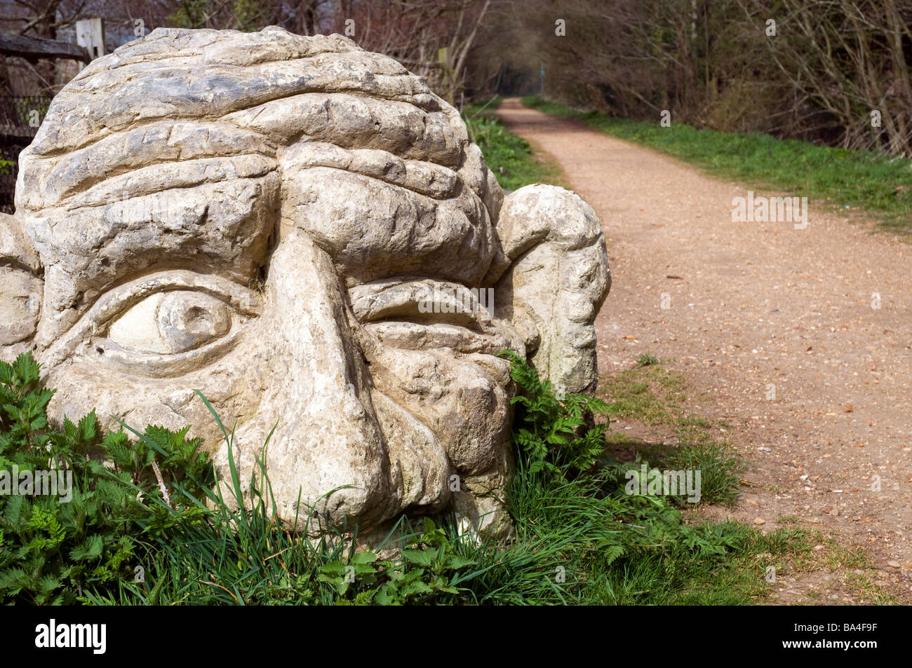 Troll Trail, nr Newport, Isle of Wight, England, UK, GB Stock Photo - Alamy