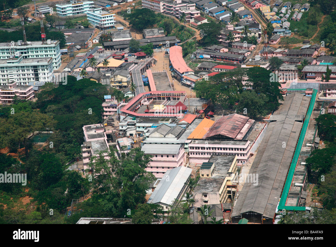 An aerial view of Sabrimala temple Stock Photo - Alamy