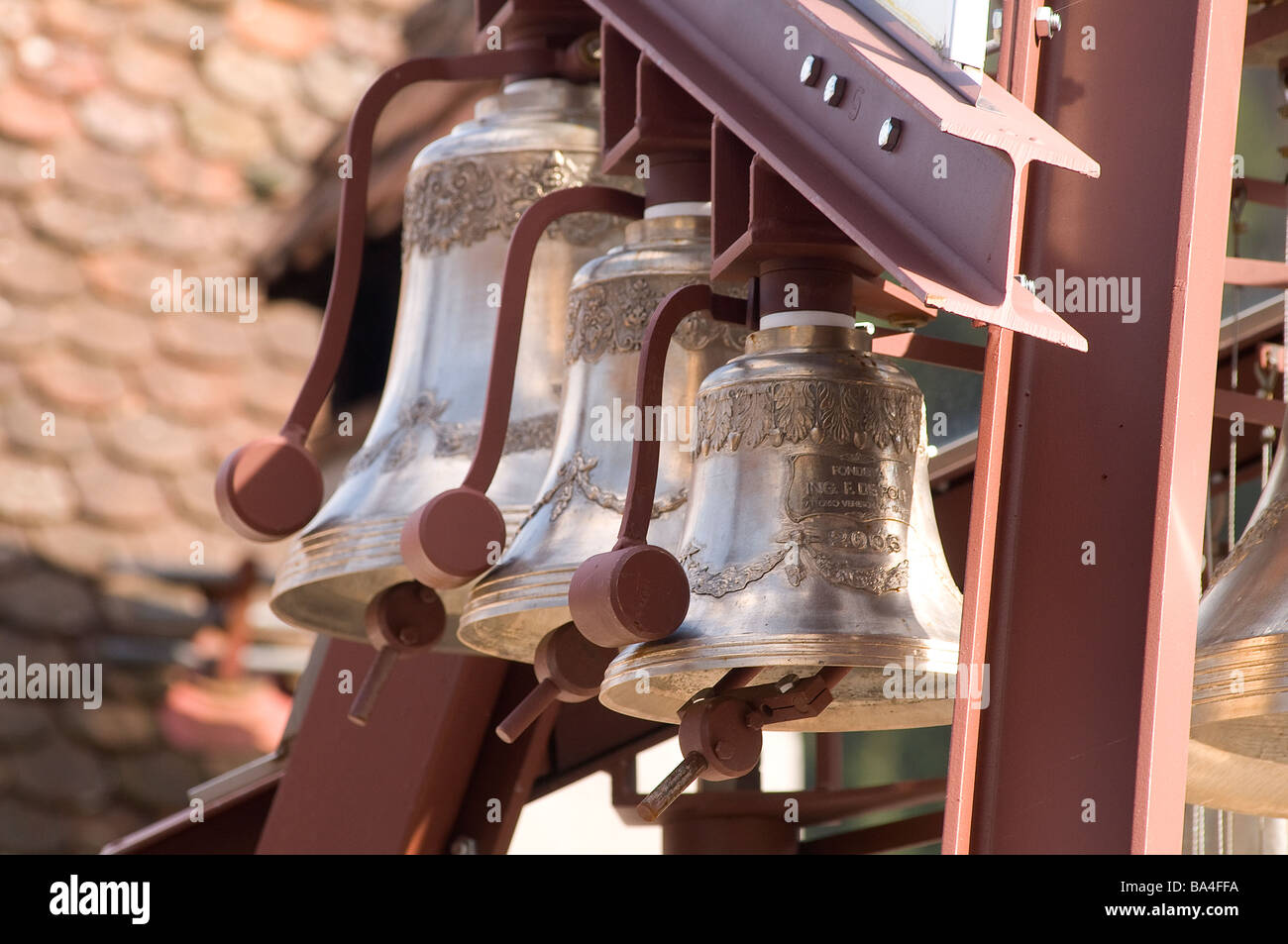 ancient bell mechanism Stock Photo - Alamy