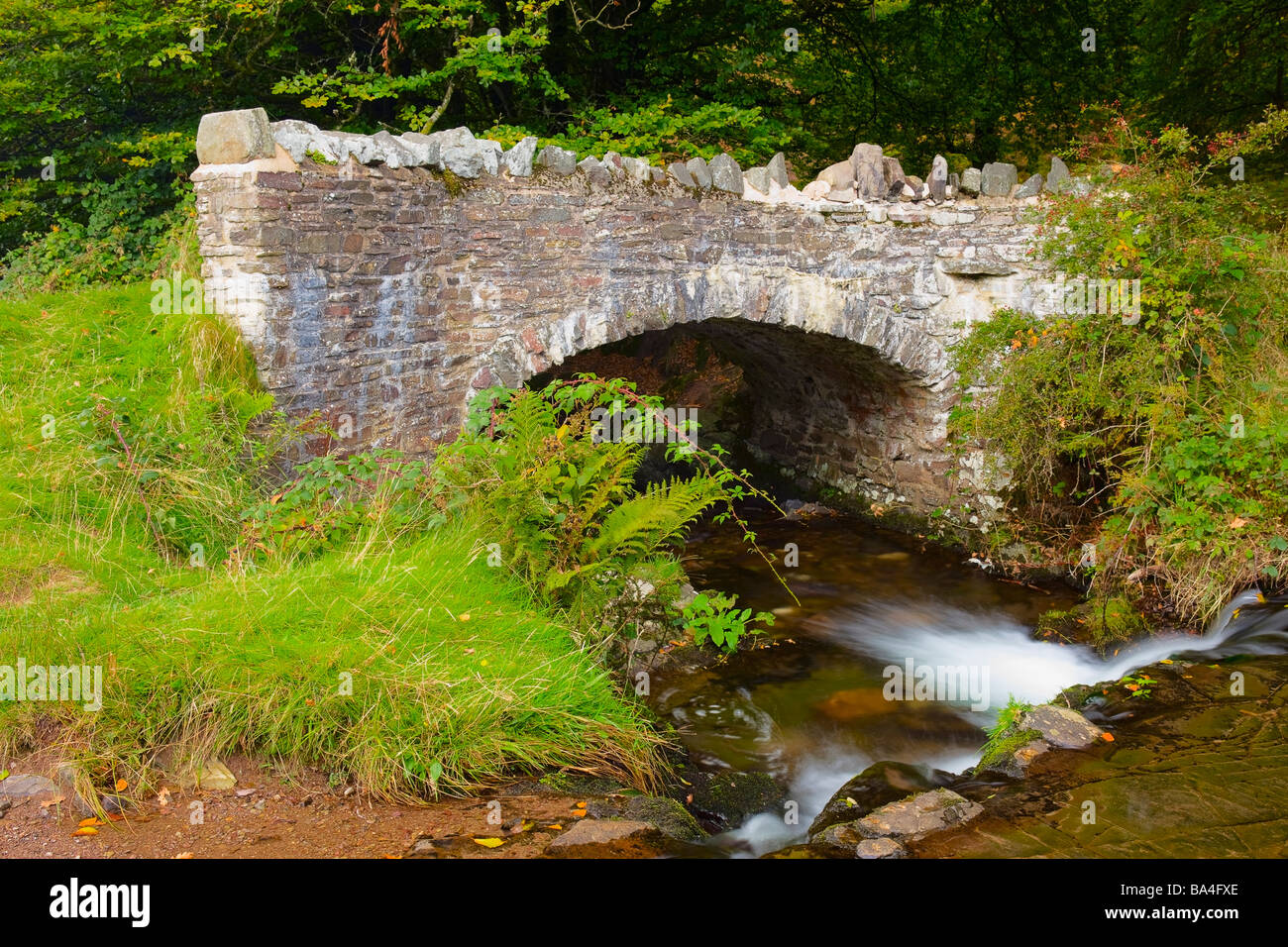 Robbers Bridge Oareford Doone Valley Exmoor Somerset England Stock ...