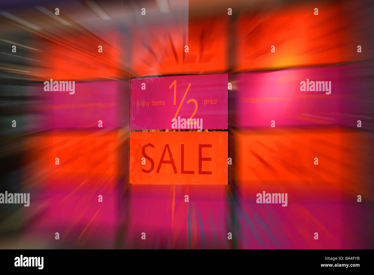 half price sale Stock Photo - Alamy