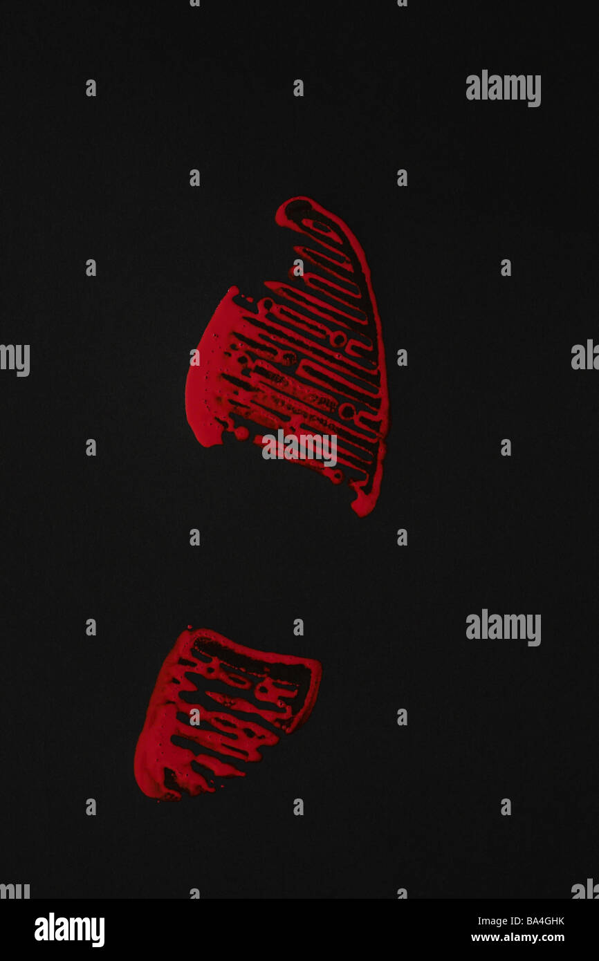 Bloody footprint hi-res stock photography and images - Alamy