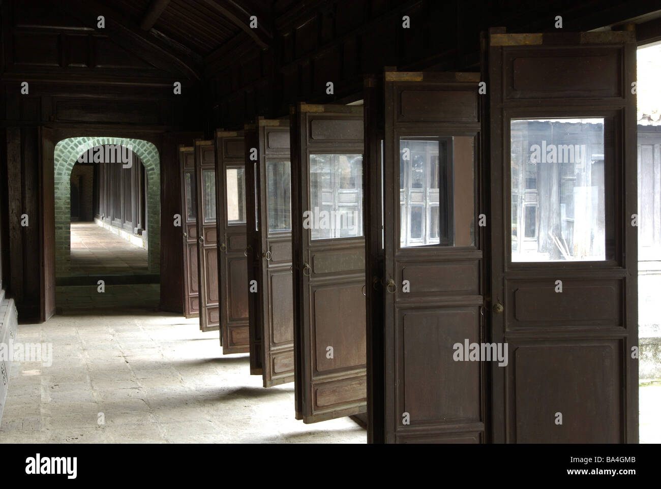 Vietnam Hue grave of doing Duc walk doors opened Asia southeast-Asia ...