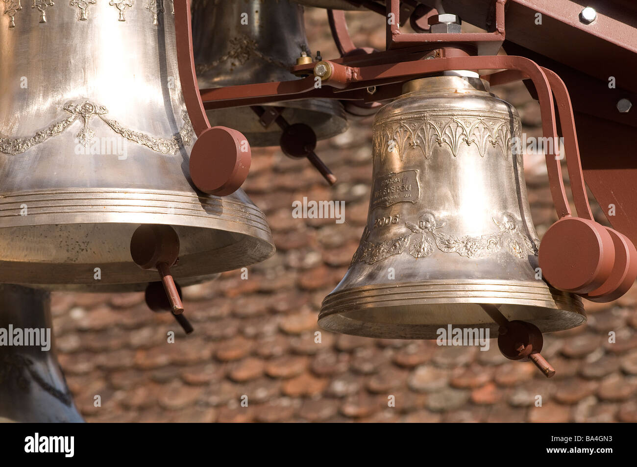 ancient bell mechanism Stock Photo - Alamy
