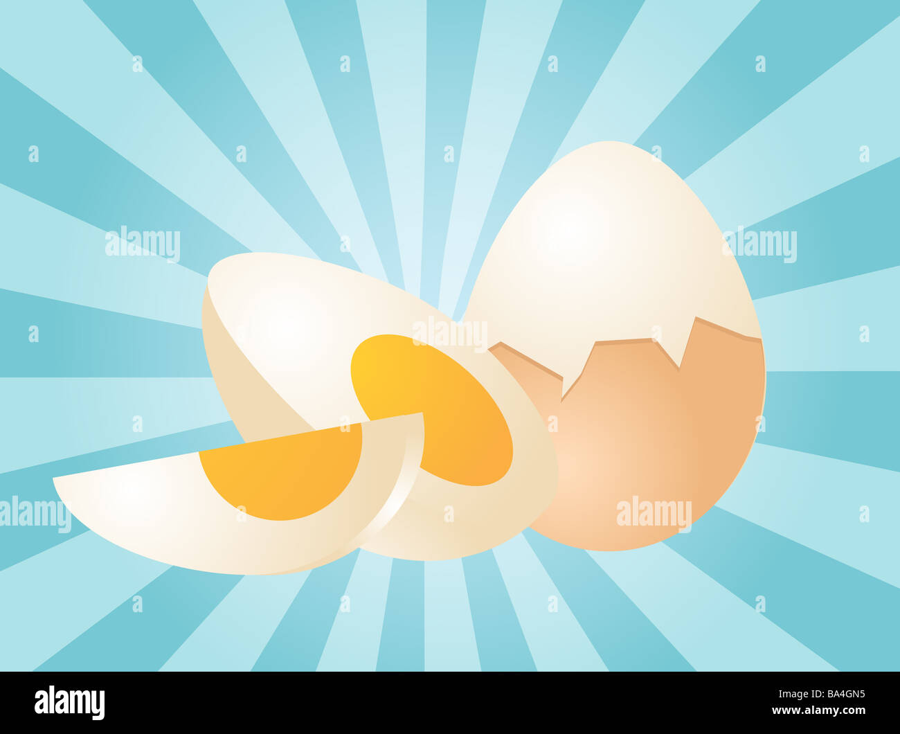 Boiled egg clipart hi-res stock photography and images - Alamy