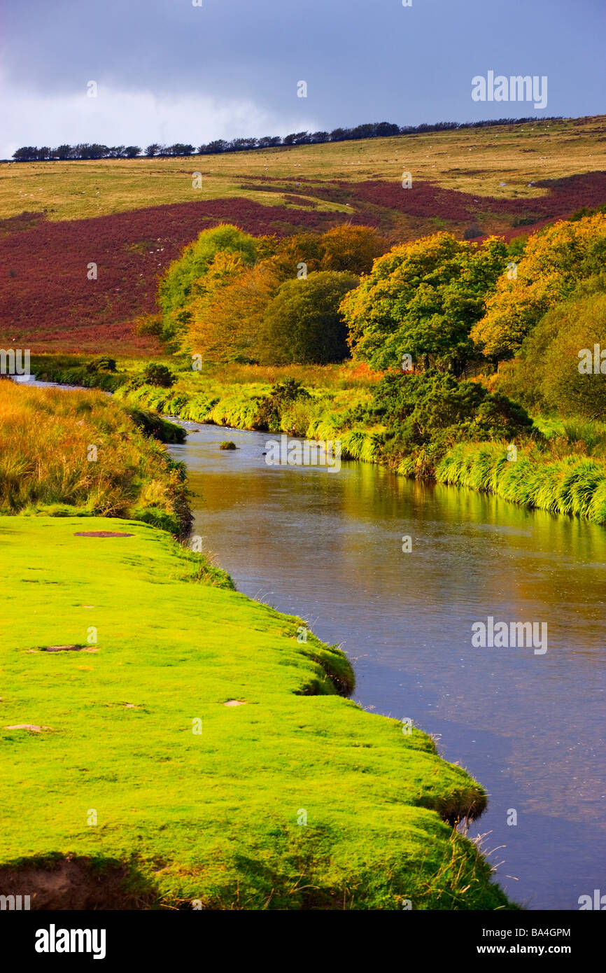 River Barle at Landacre Bridge Exmoor Devon England Stock Photo - Alamy