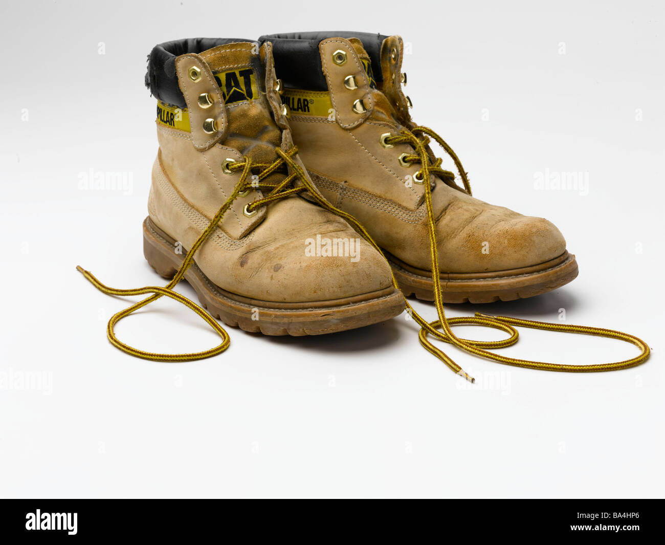 old work boots Stock Photo - Alamy