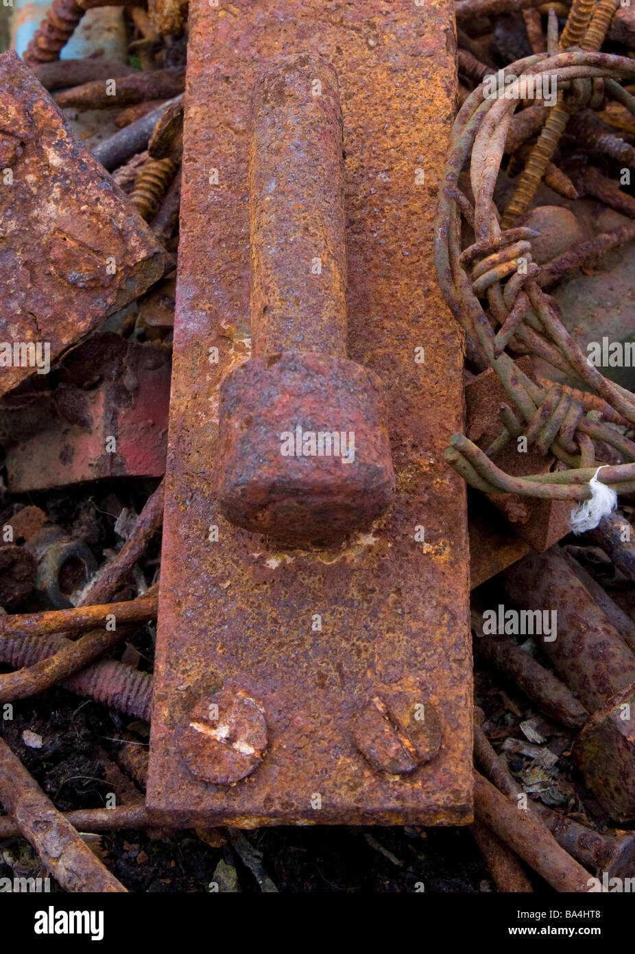 rusting scrap metal Stock Photo - Alamy