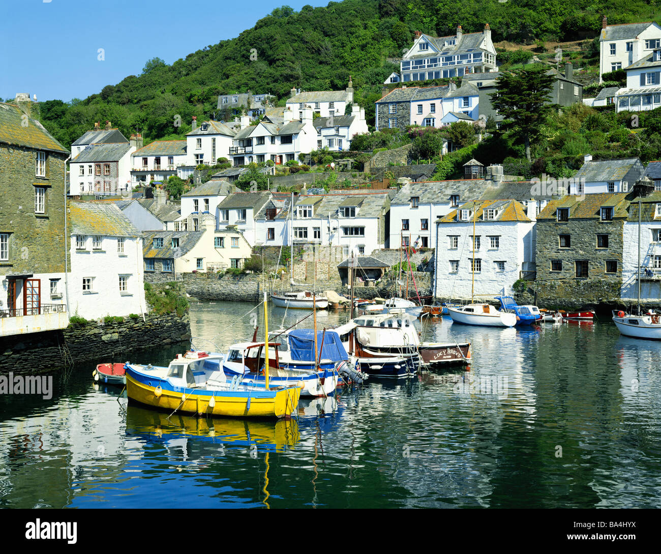 GB CORNWALL POLPERRO Stock Photo - Alamy