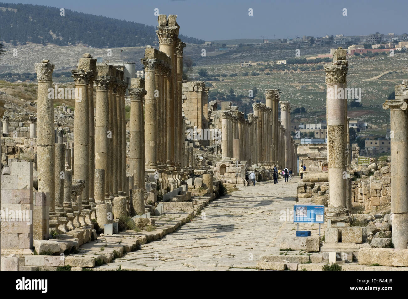 Jordan Gerasa ruins Near east Dekapolis city old part of town sight ...