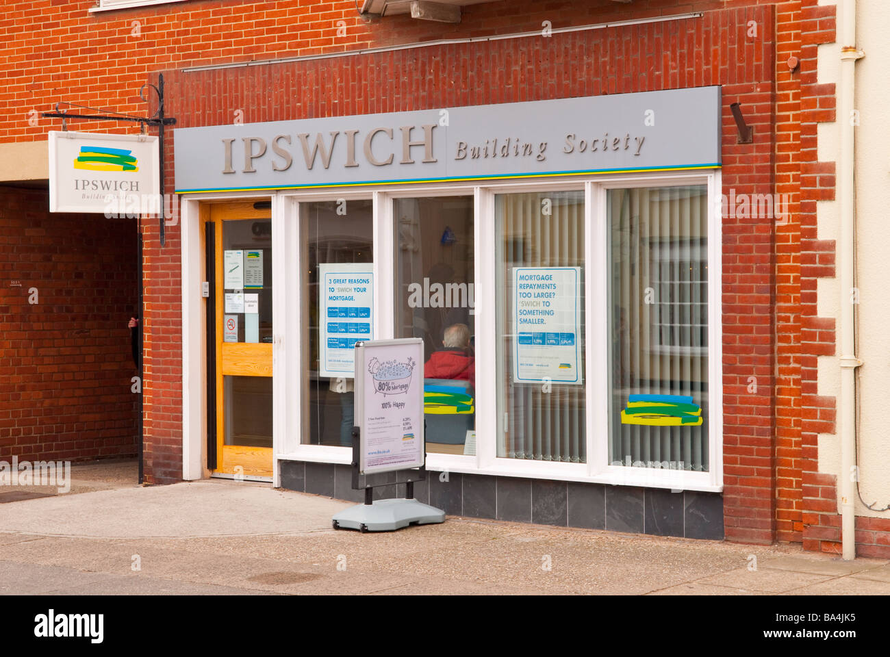 The Ipswich building society bank in Aldeburgh,Suffolk,Uk Stock Photo ...