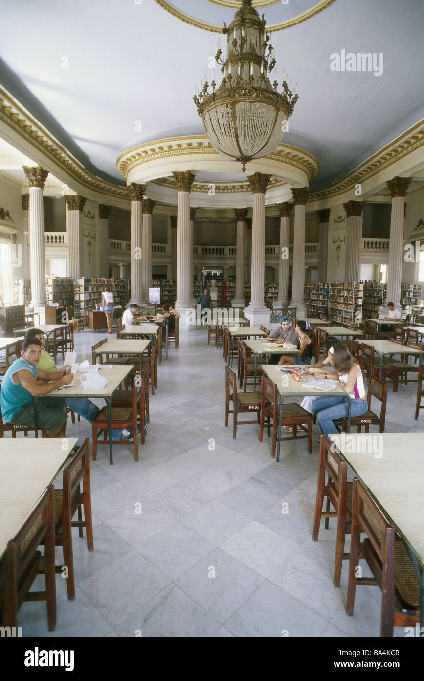 Cuba Sancti spirits library reading-area people no models Caribbean ...
