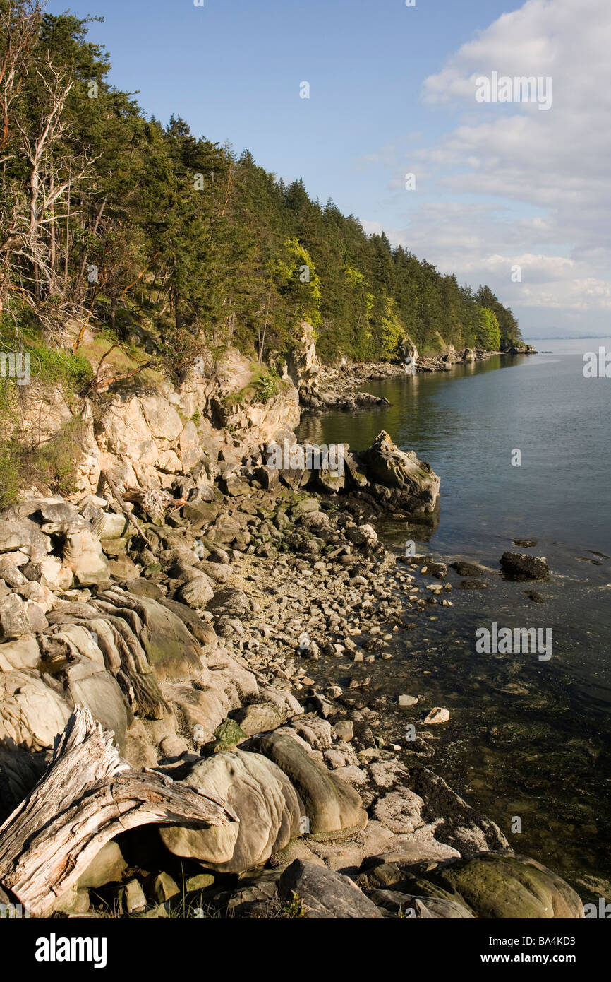 Coastal View of Samish Bay - Larrabee State Park, Washington Stock ...