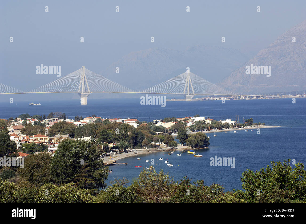 Greece Harilaos-Trikoupis-Brücke sea Europe builds bridge-architecture ...