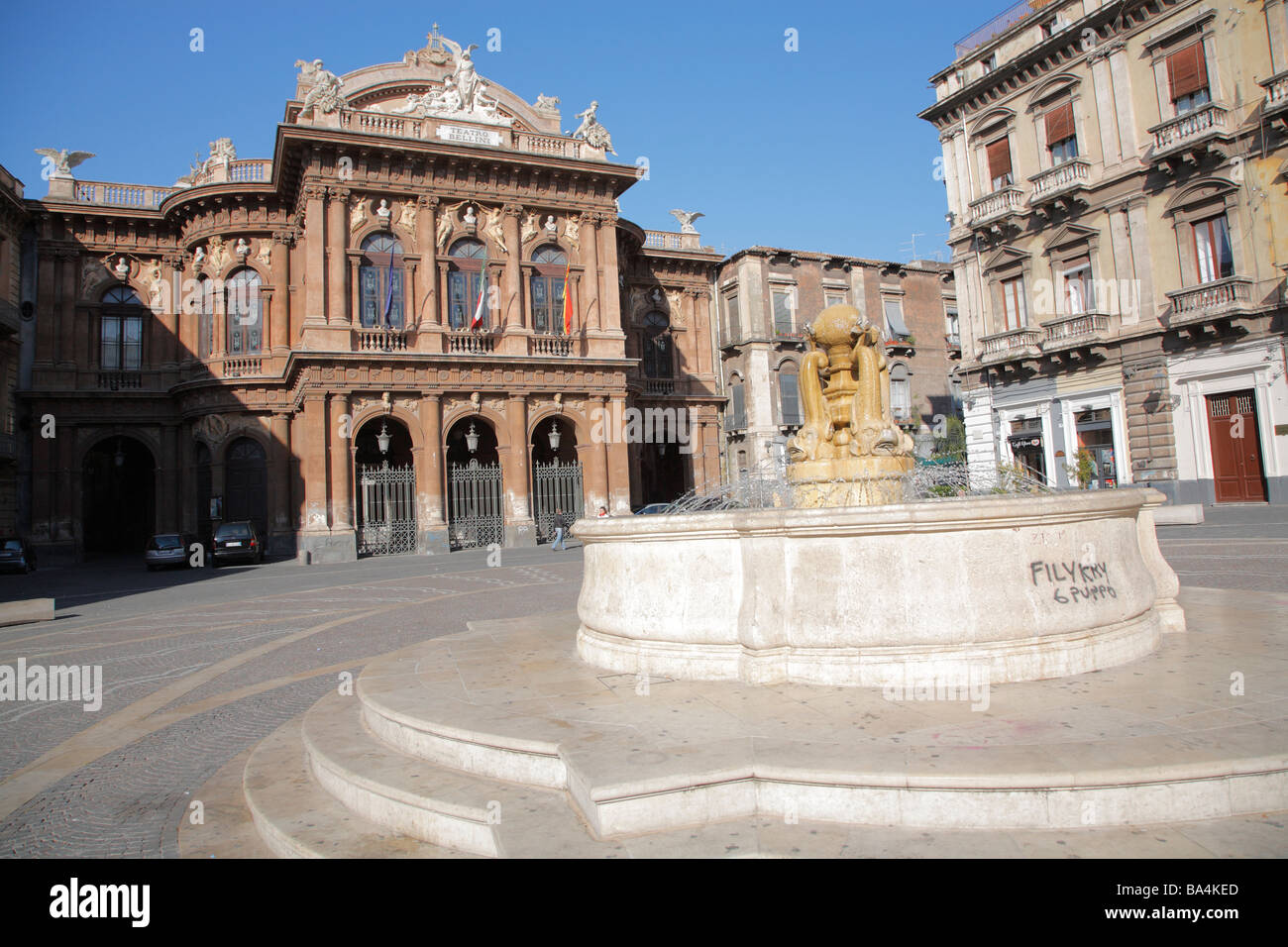 Teatro Massimo Bellini, Theater, Catania, Sicily, Italy Stock Photo - Alamy