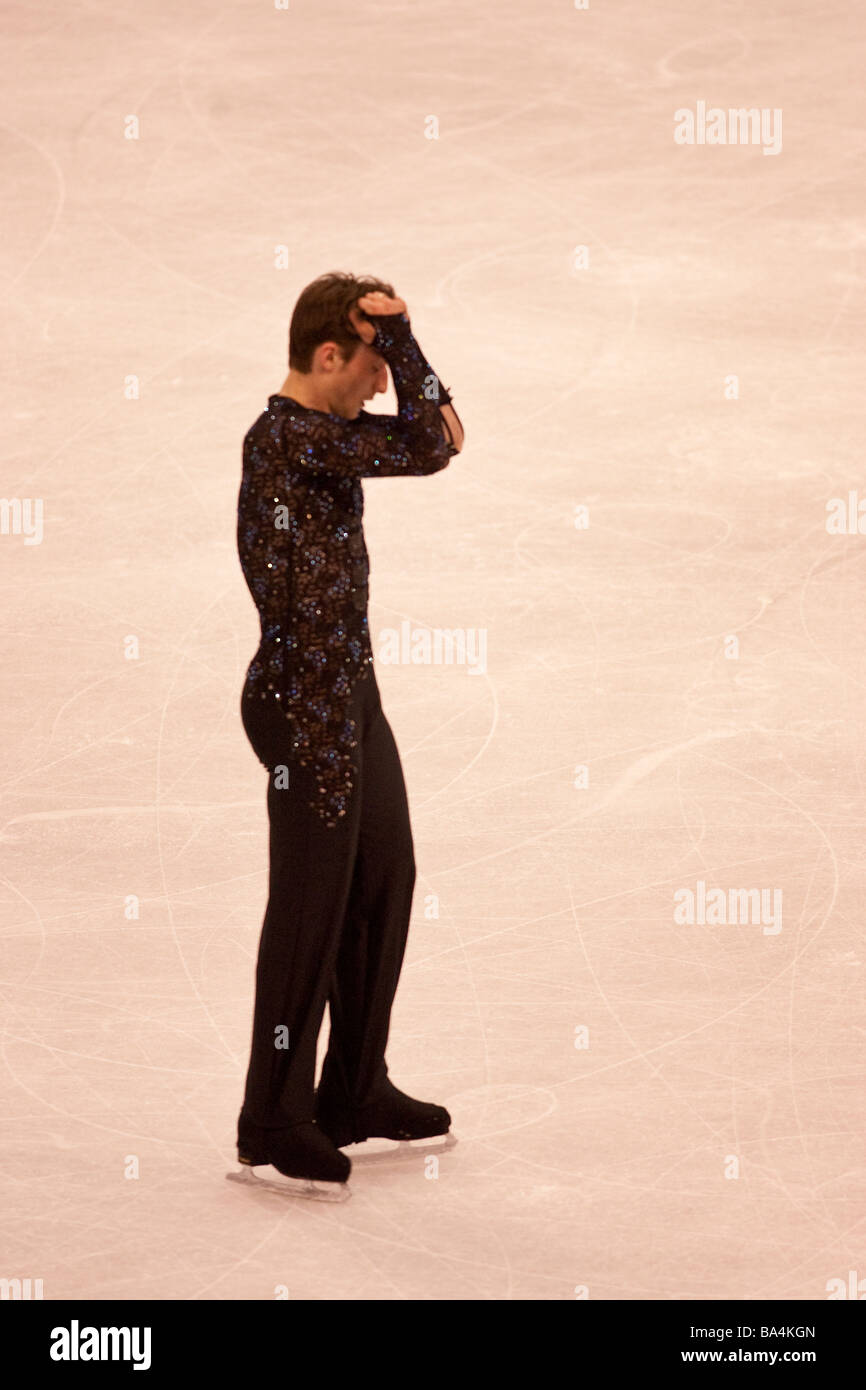 Brian Joubert FRA competing in the Men Free at the 2009 World Figure ...