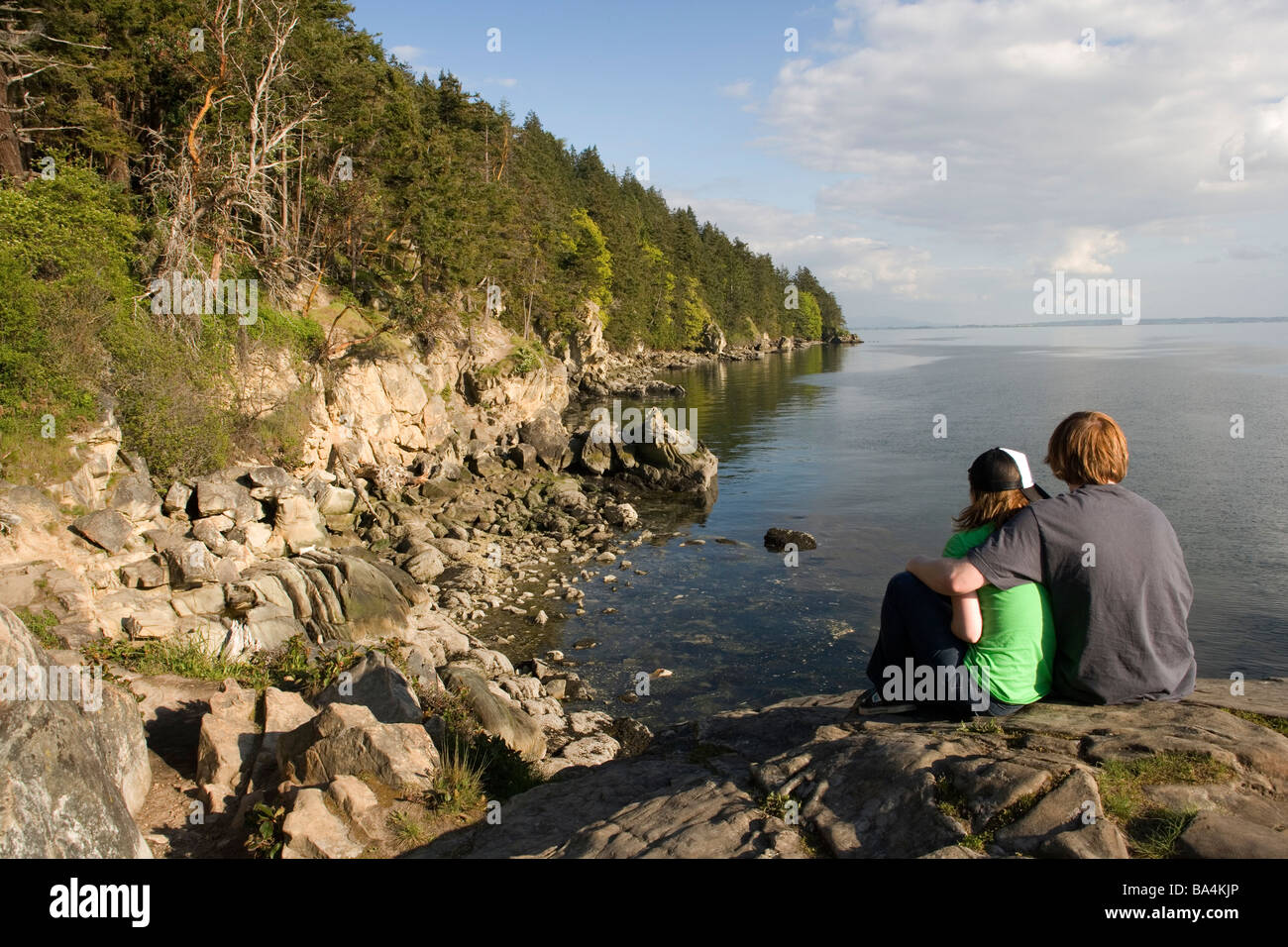 Samish Bay - Larrabee State Park, Washington Stock Photo - Alamy