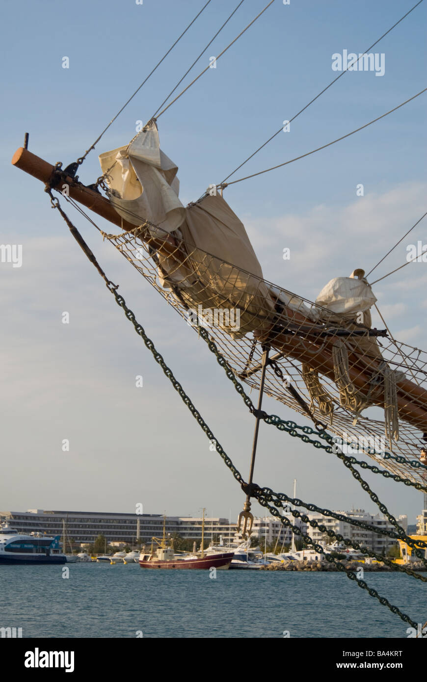 Tall ship boom Stock Photo - Alamy