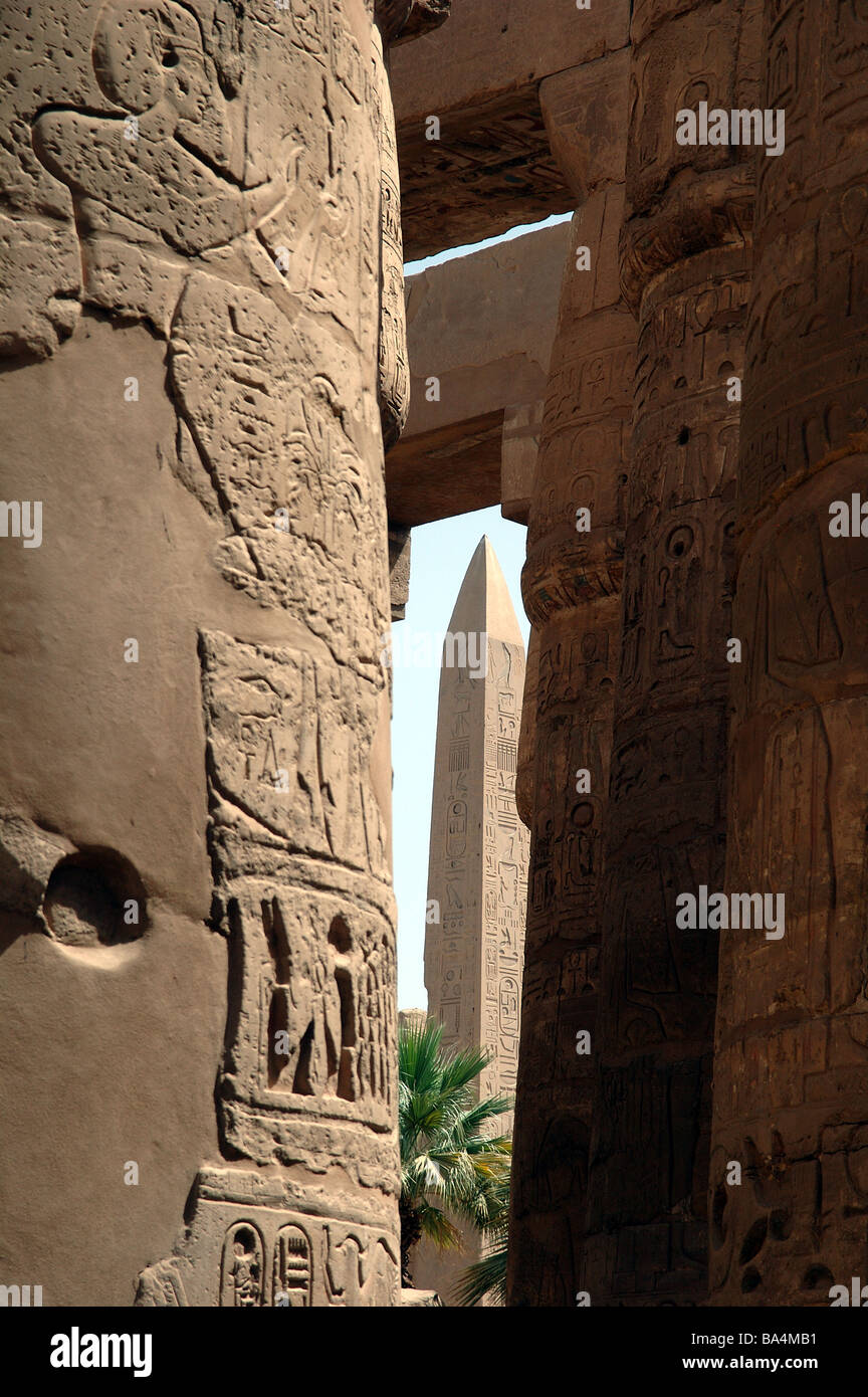 Obelisk at Karnak Temple, Luxor, Egypt Stock Photo - Alamy