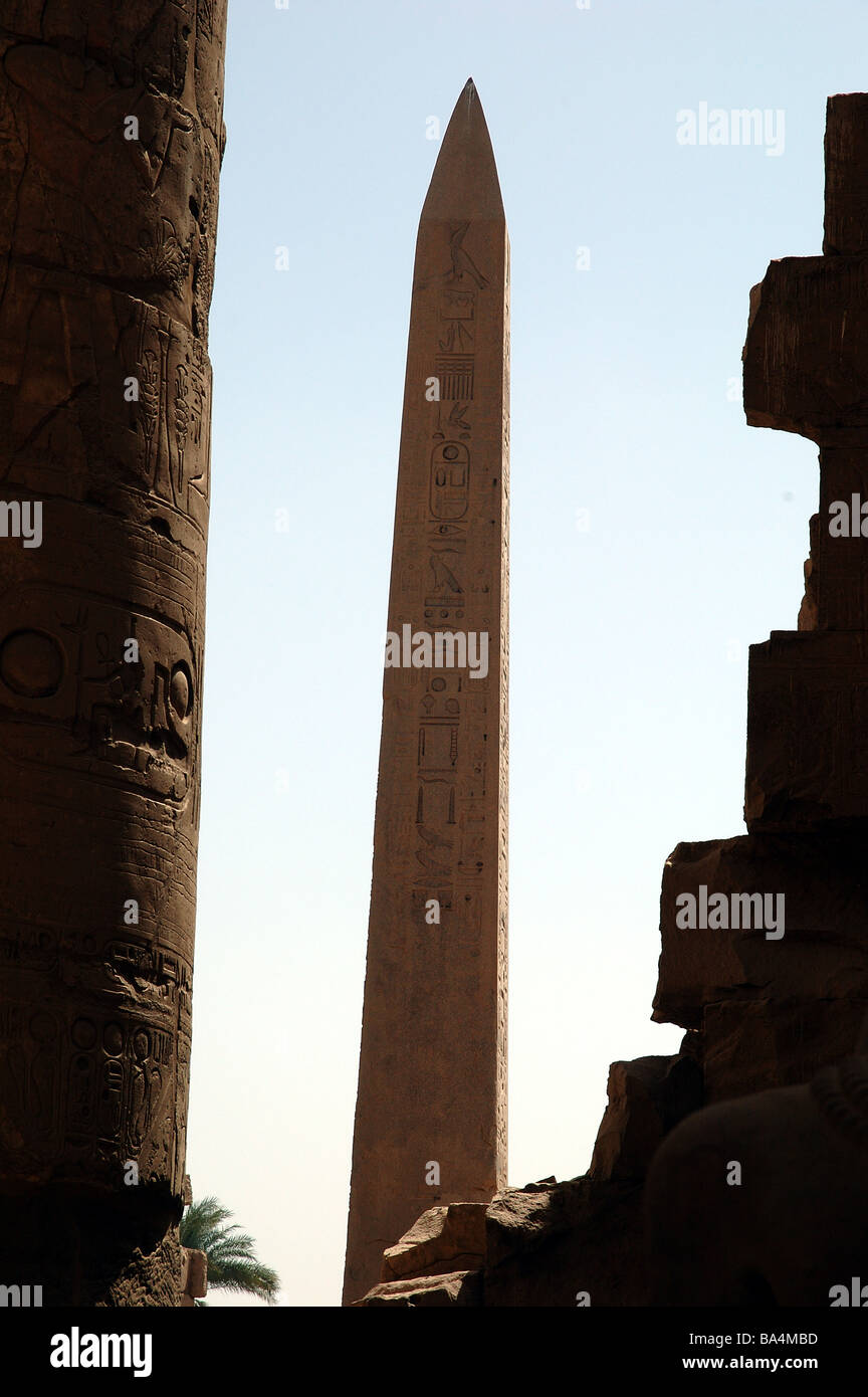 Obelisk at Karnak Temple, Luxor, Egypt Stock Photo - Alamy