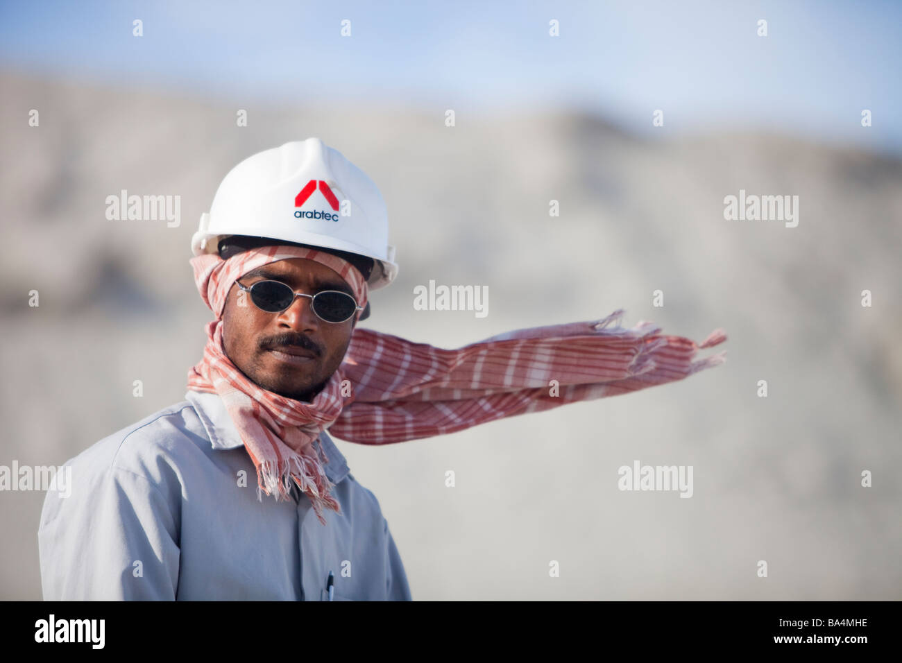 Arab workers working on a reclamation scheme to build another exclusive ...