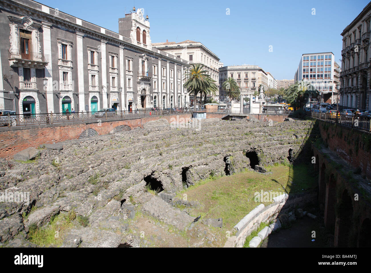 Roman Amphitheater, Catania, Sicily, Italy Stock Photo - Alamy