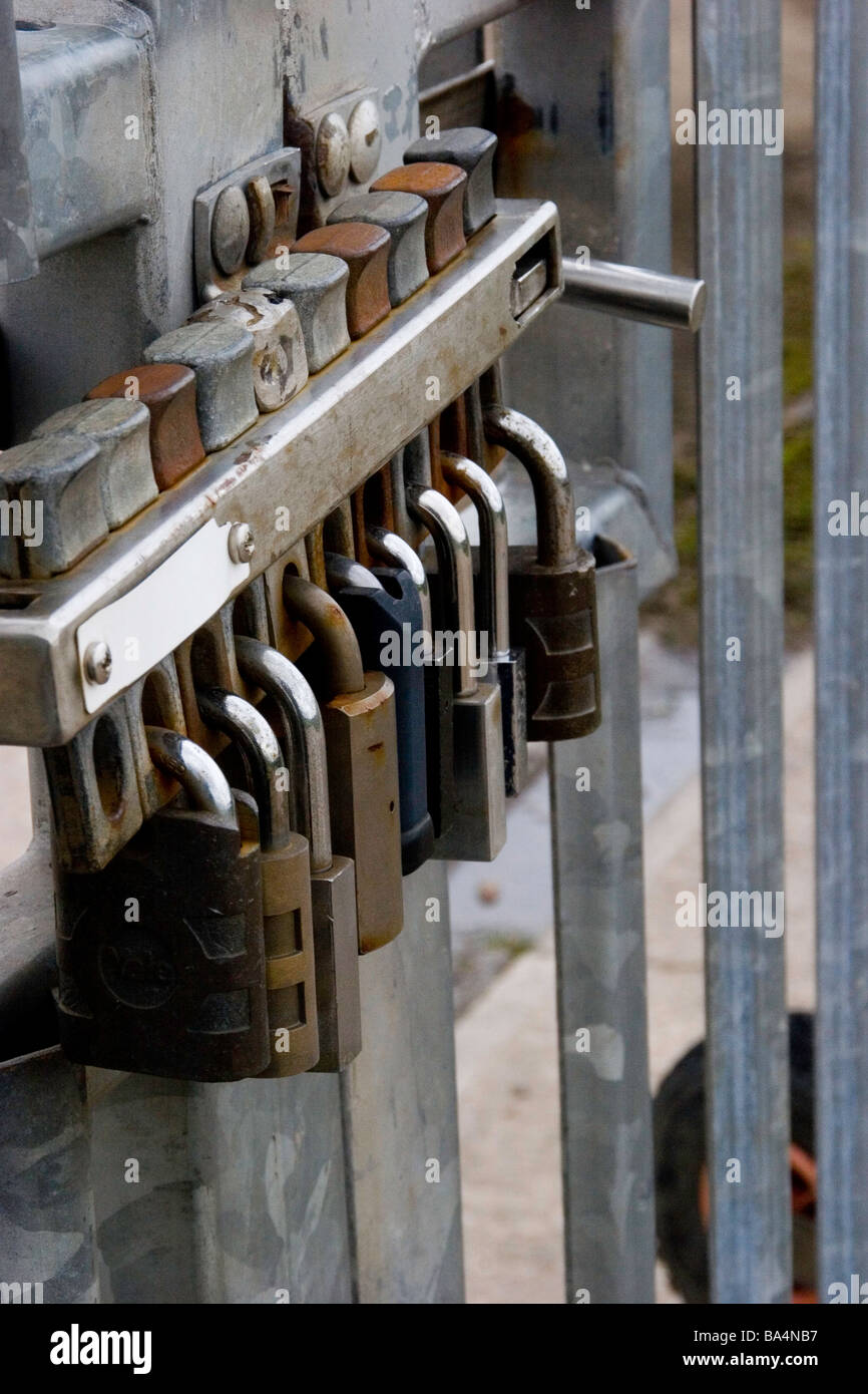 Crime prevention gates hi-res stock photography and images - Alamy