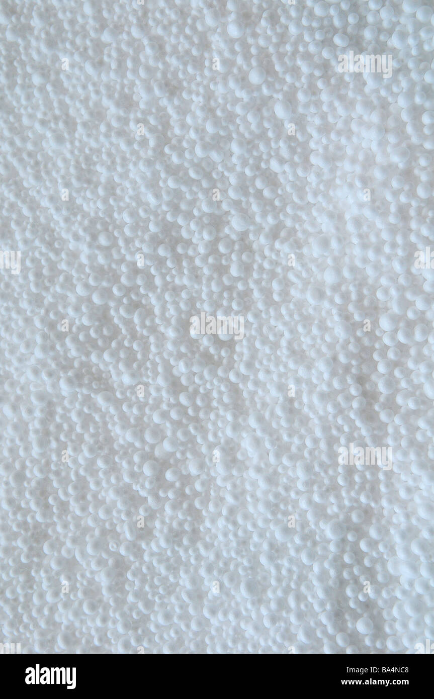 plast foam texture white small balls Stock Photo - Alamy