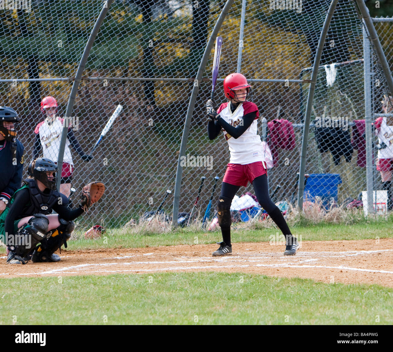 Softball catcher hi-res stock photography and images - Alamy