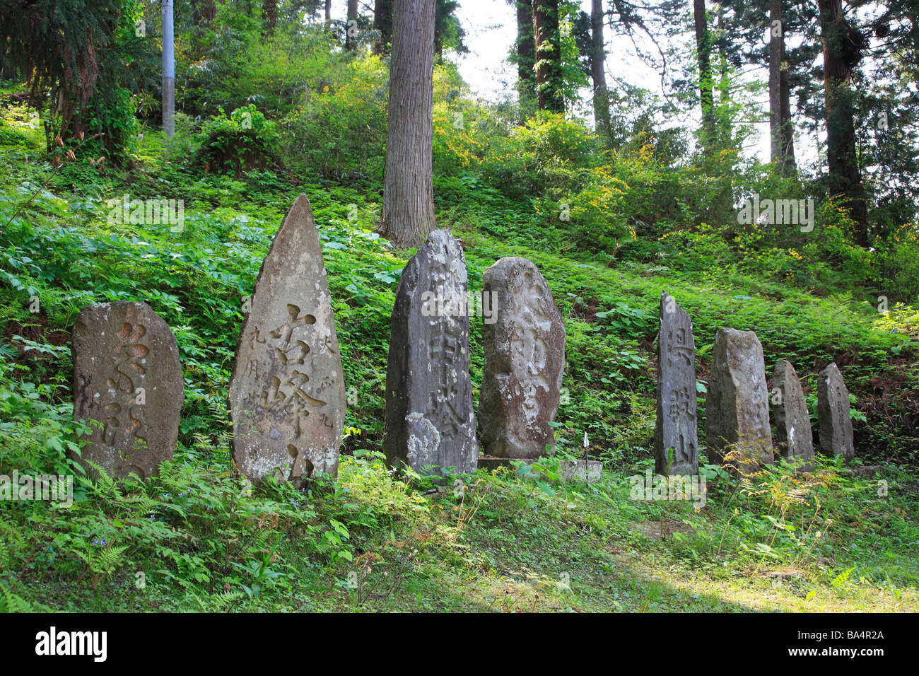View of Carved Stone Kept in a Row Stock Photo - Alamy