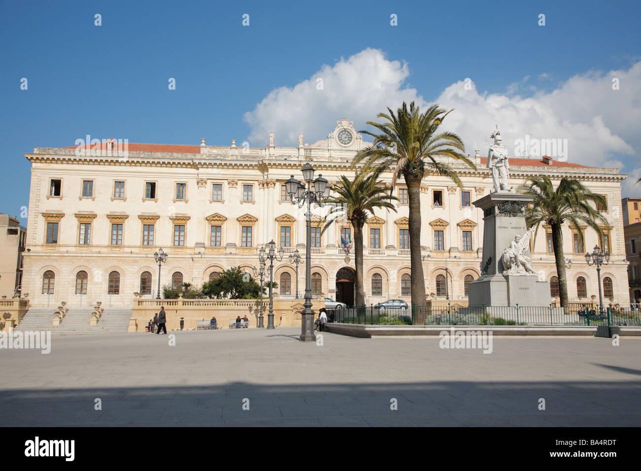 Piazza Italia, Sassari, Sardinia, Italy Stock Photo - Alamy