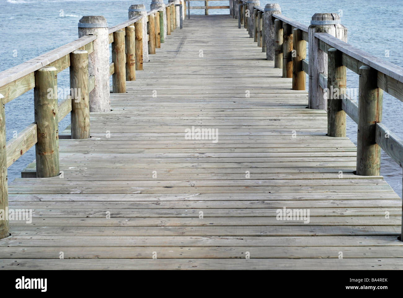 Empty wooden jetty hi-res stock photography and images - Alamy