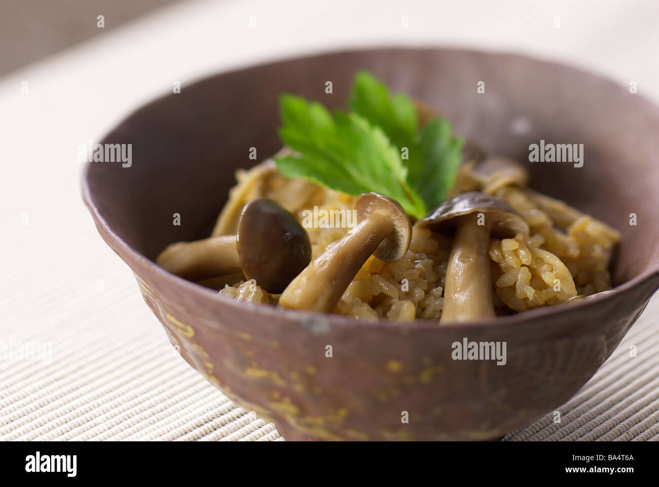 Japanese-Style Food in Bowl Stock Photo - Alamy