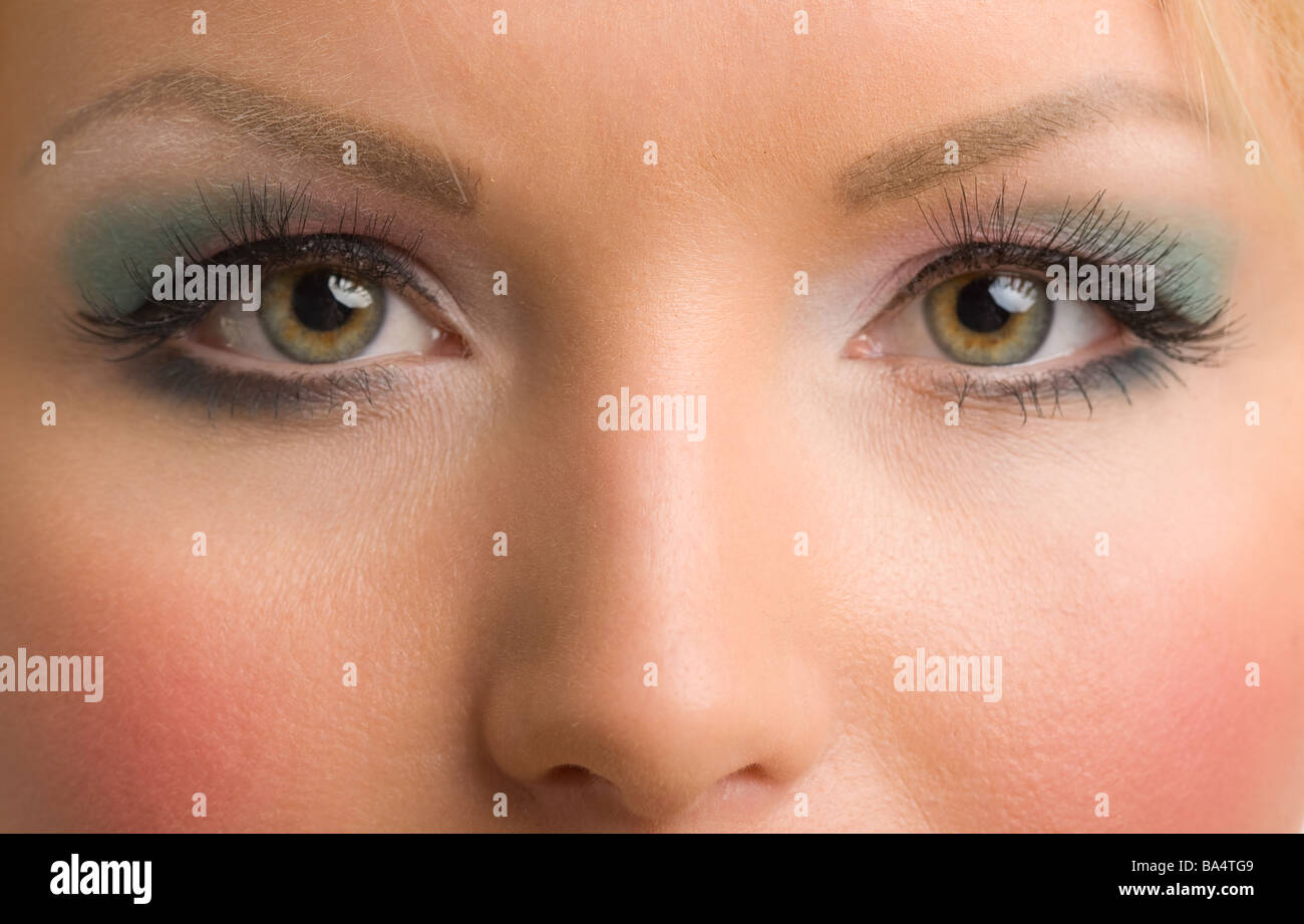 Female Wide Open Eye Long High Resolution Stock Photography and Images ...