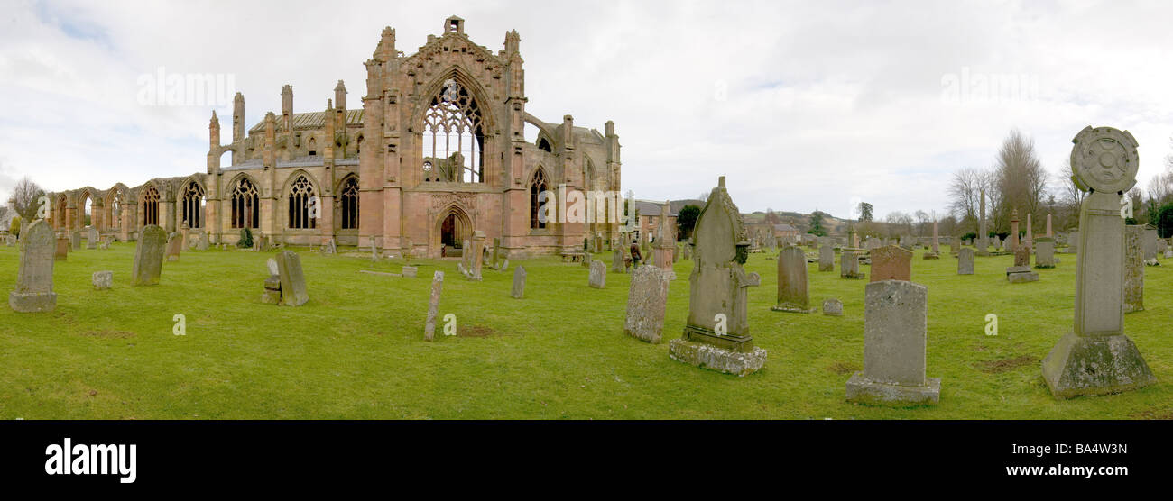 Melrose abbey scotland hi-res stock photography and images - Alamy