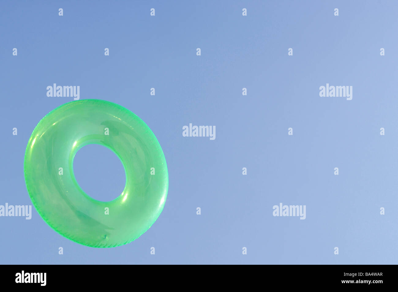 Inflatable ring in mid air Stock Photo - Alamy