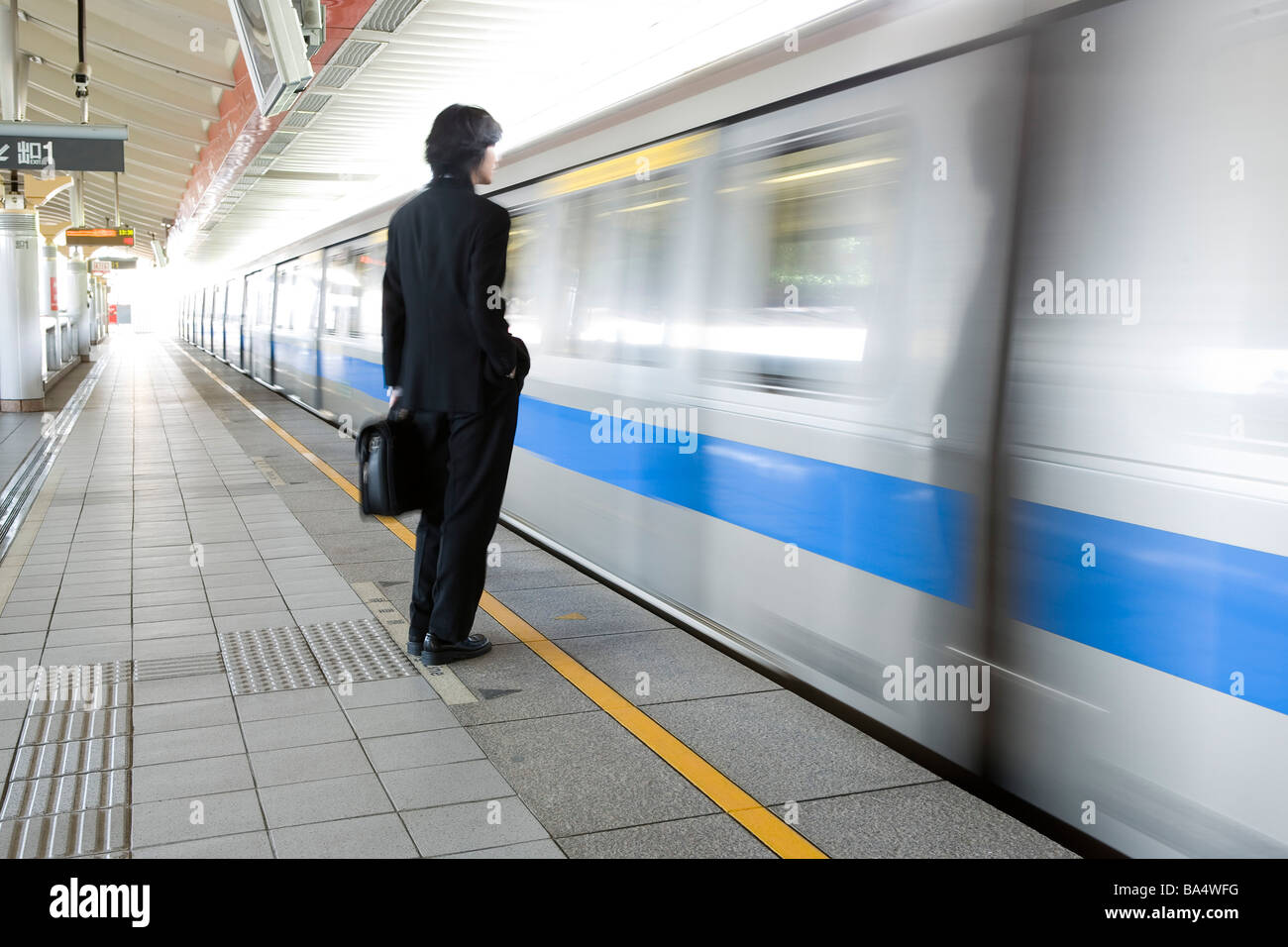 Standing on the platform hi-res stock photography and images - Alamy