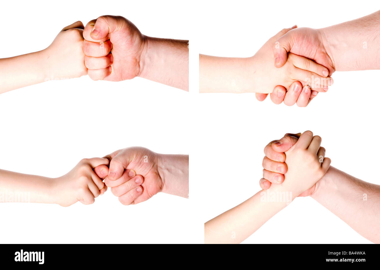 Gestures of hands Isolation on white Stock Photo - Alamy