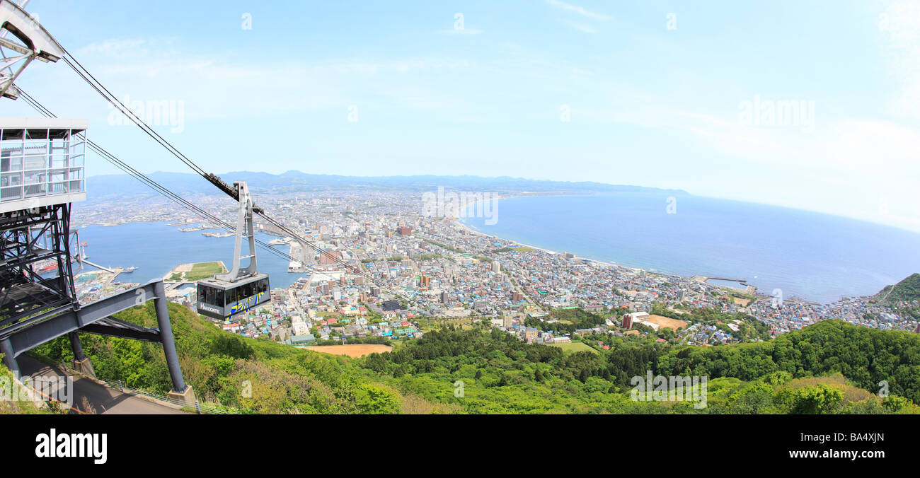 View of Hakodate Street, Hokkaido Stock Photo - Alamy