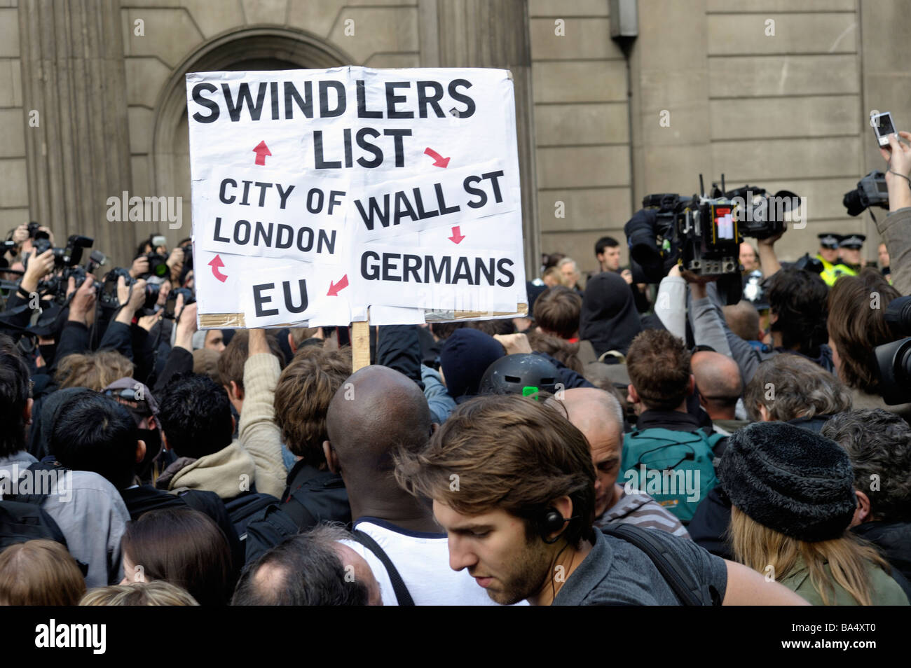 G20 protests London - 1st of April 2009 Stock Photo - Alamy