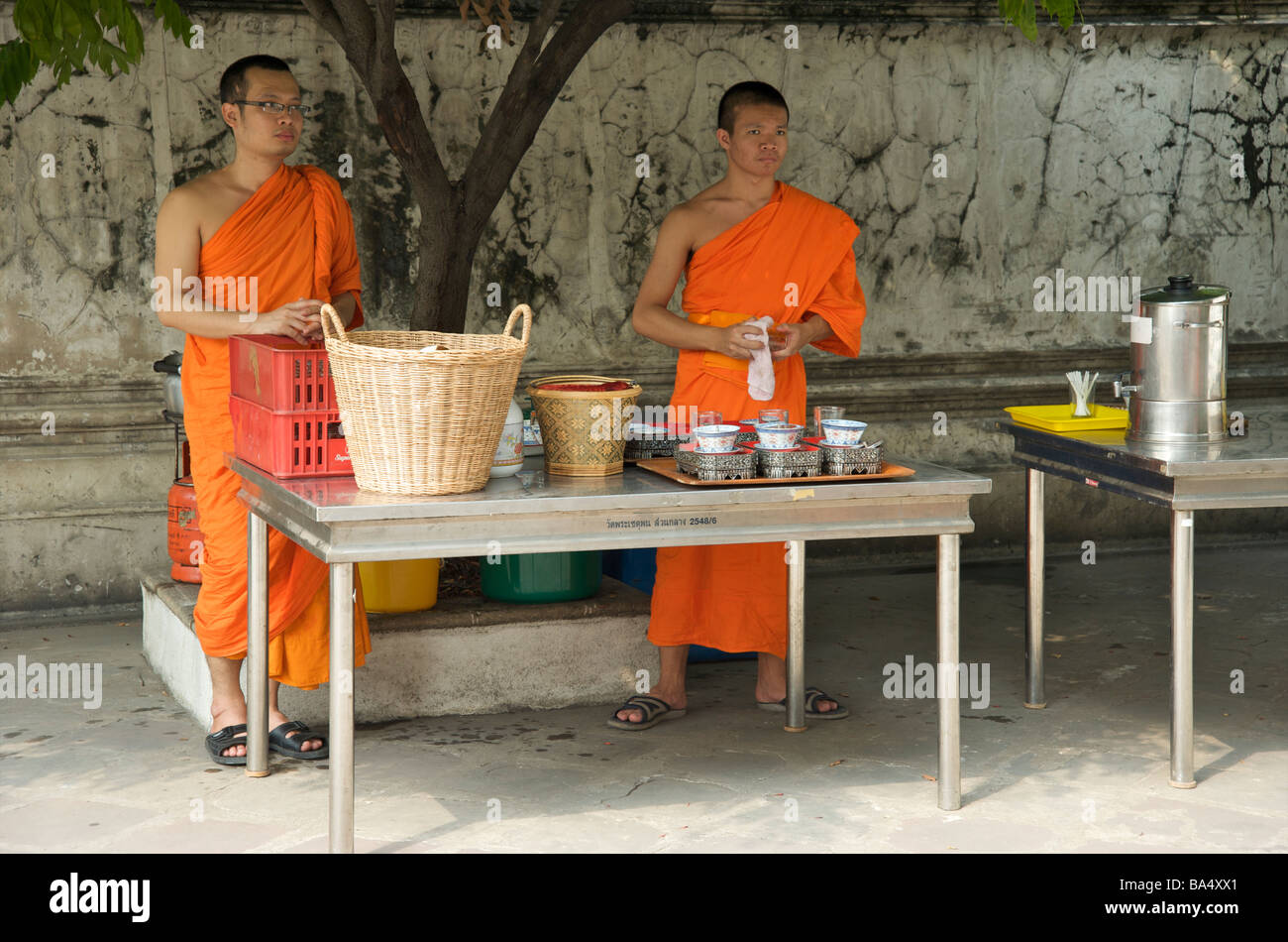 Two monks water hi-res stock photography and images - Alamy