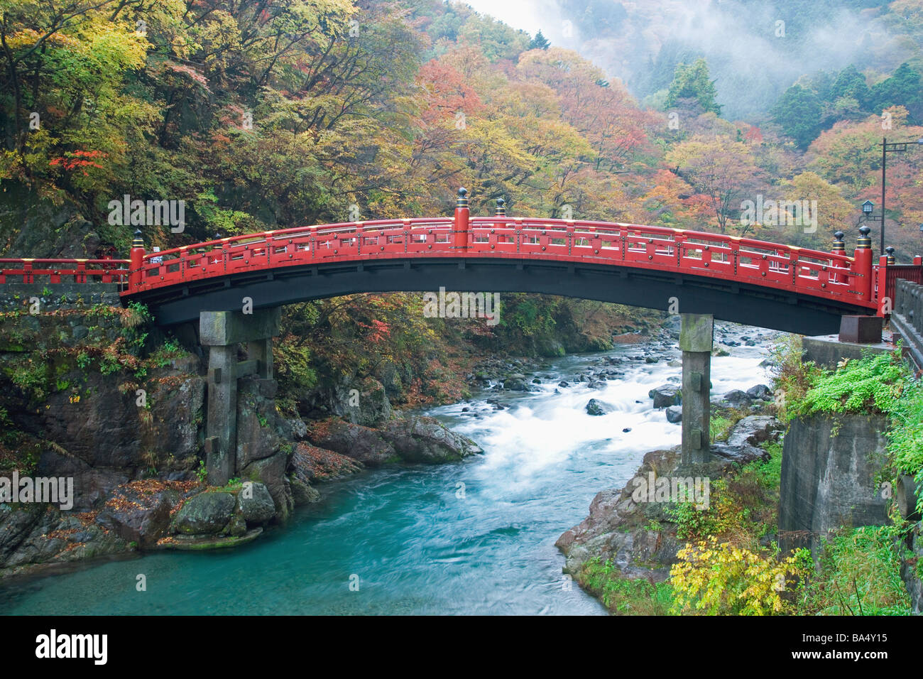 Shinkyo Bridge at Nikko,Tochigi Prefecture,Japan Stock Photo - Alamy