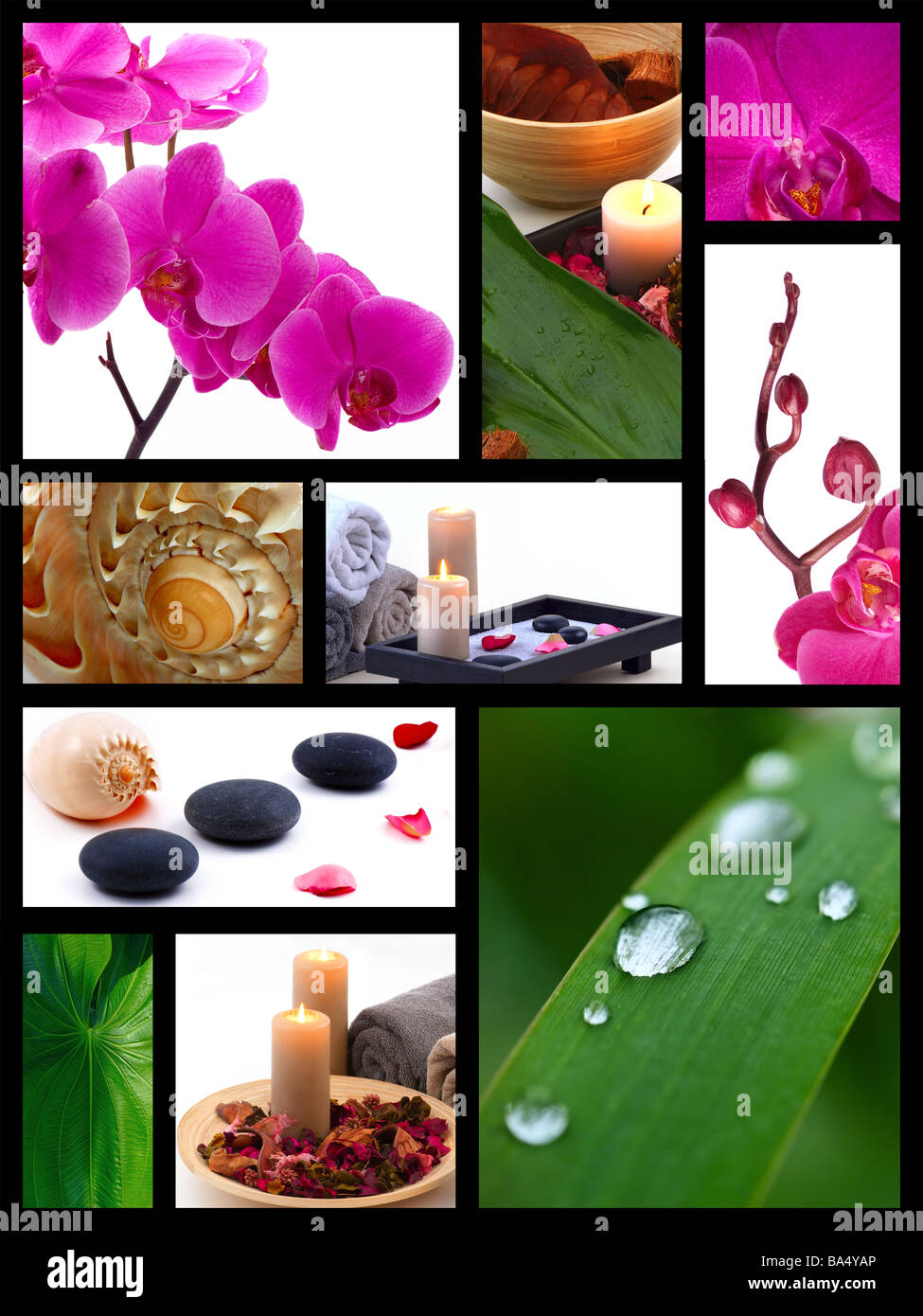 Collage spa hi-res stock photography and images - Alamy