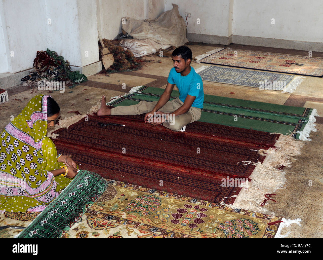 Hand knotted carpets hi-res stock photography and images - Alamy