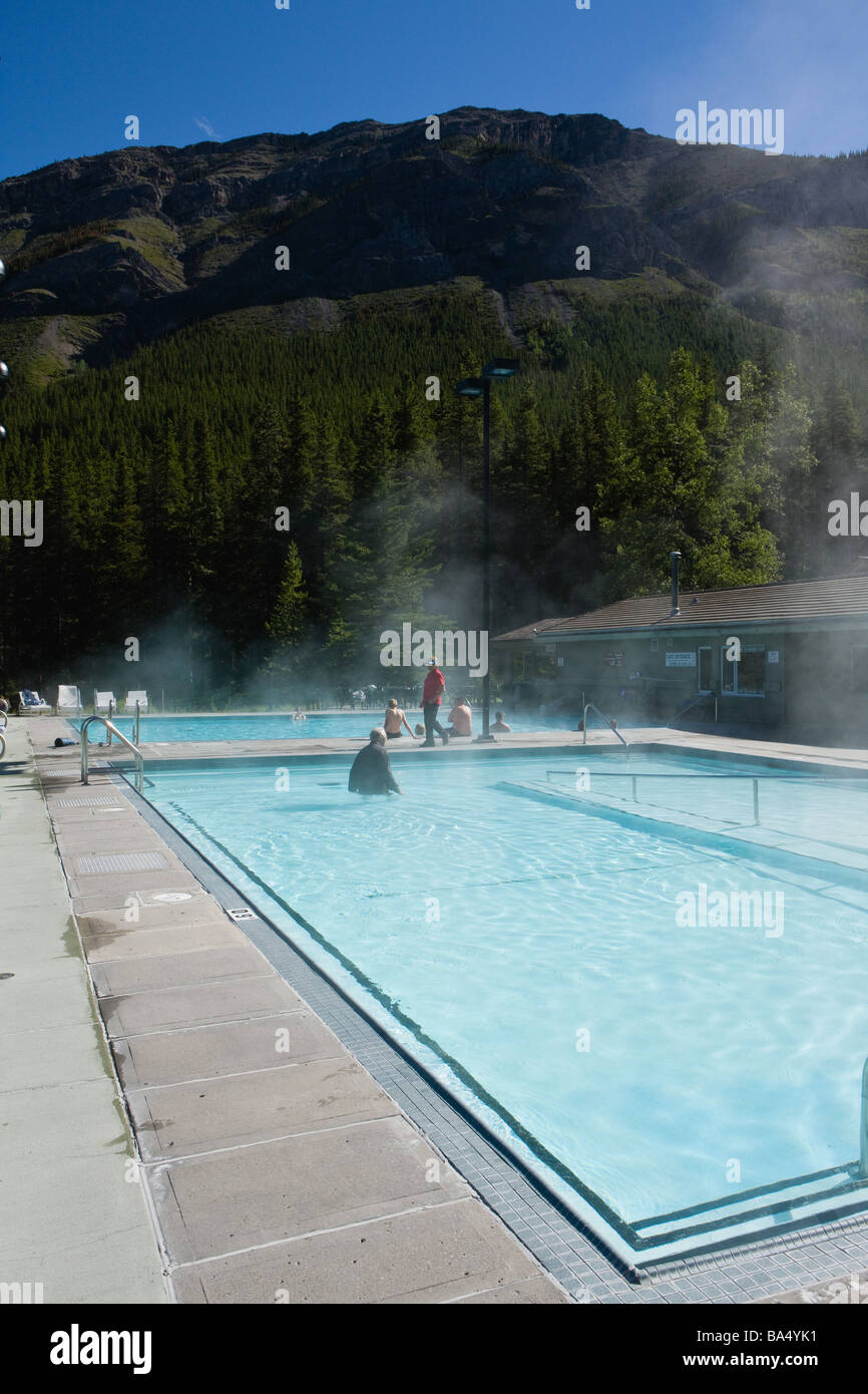 Hot Spring at Rockies,Alberta,Canada Stock Photo - Alamy