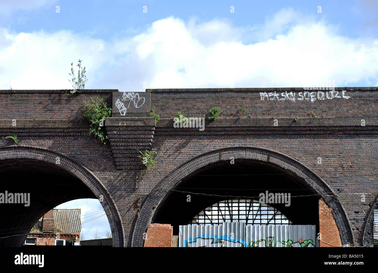 Railway arches by the Custard Factory, Digbeth, Birmingham, UK Stock ...