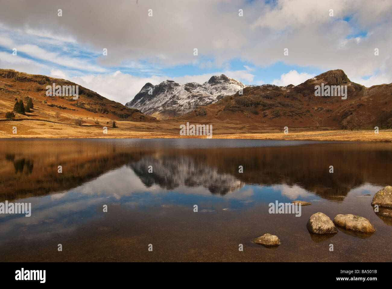 Blea tarn and langdale pikes hi-res stock photography and images - Alamy